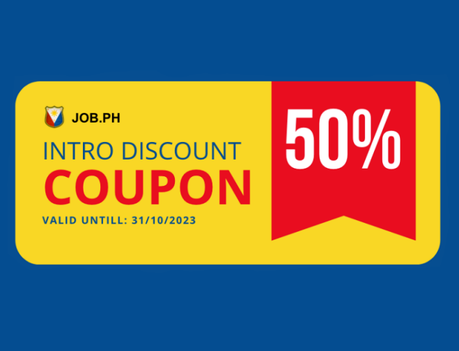 Discount coupon - JOB.PH · The Job Portal of the Philippines